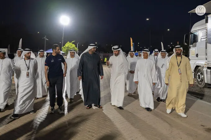 Mohammed bin Hamdan bin Zayed attends 34th Abu Dhabi Desert Challenge